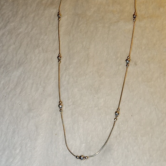 FAS | Jewelry | Fas Sterling Silver Beaded 26 Inch Chain | Poshmark